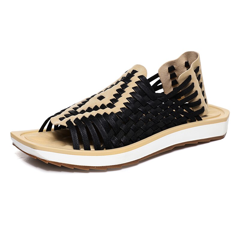 high-end elastic rope woven shoes, summer casual s... – Grandado