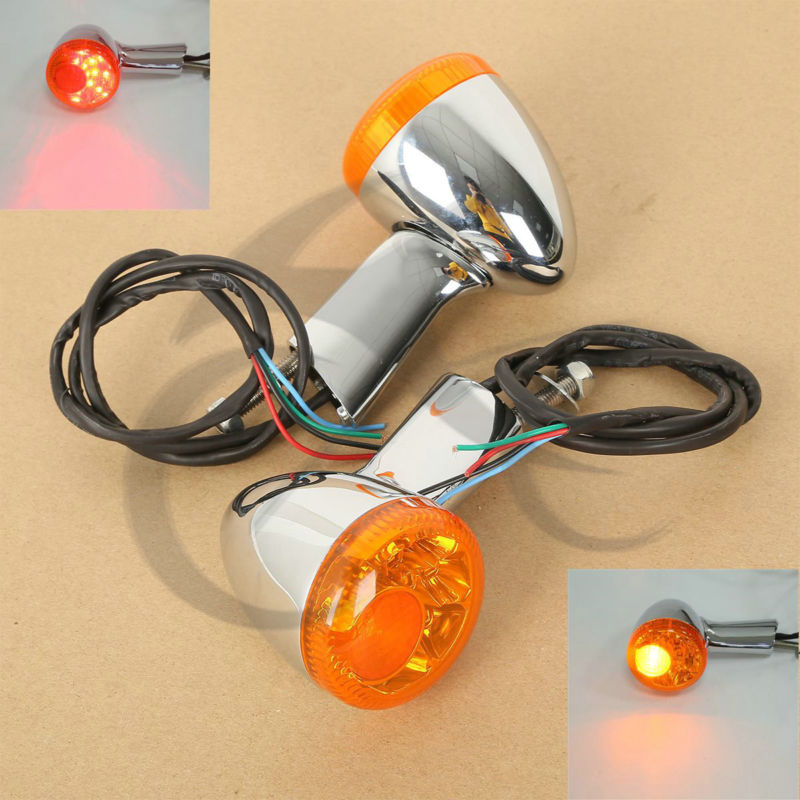 Motorcycle Amber Rear LED Turn Signal Lights Indic... – Grandado