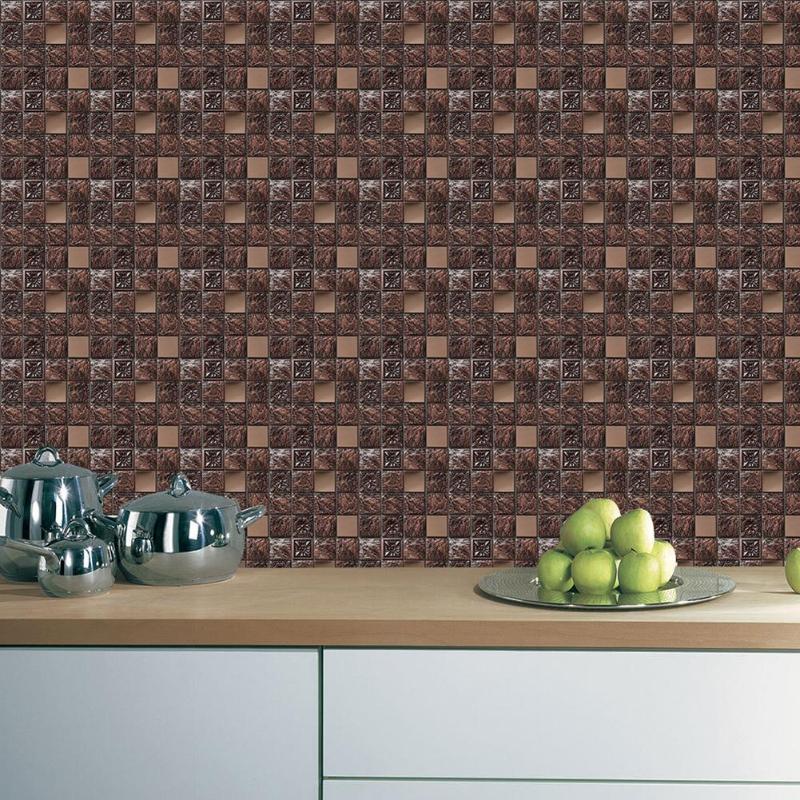 10 st vattentät mosaikplatta väggdekal diy självhä... – Grandado