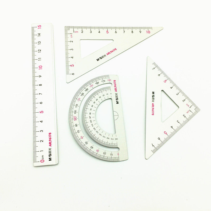 4Pcs=1Pack students drawing school supplies Set sq... – Vicedeal