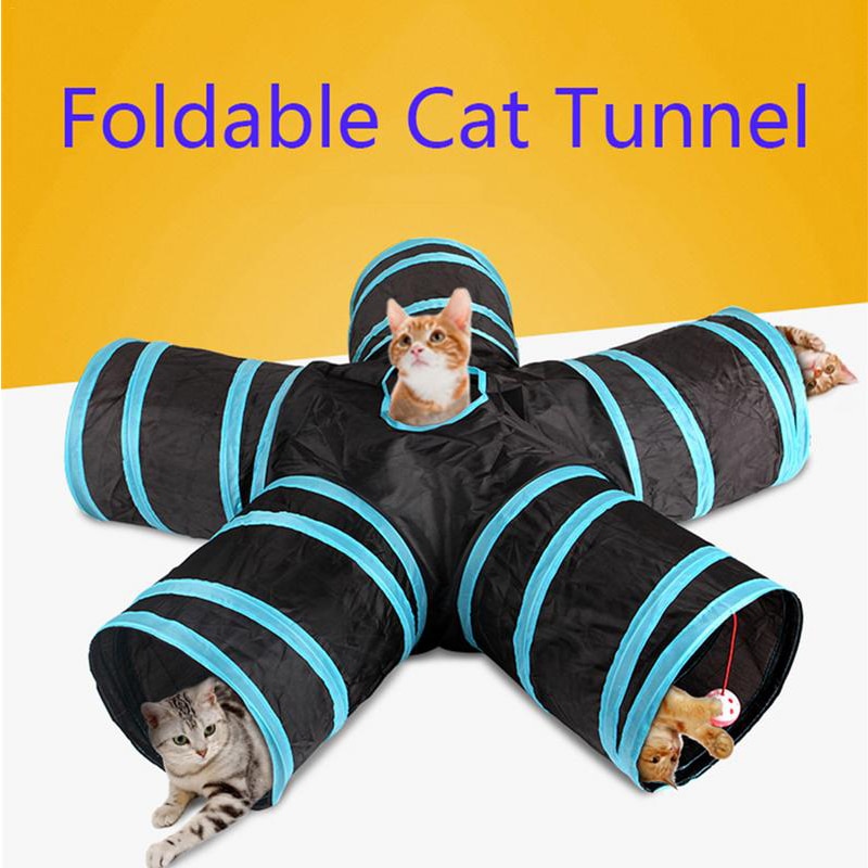 Practical cat scratcher tunnel pet products foldin... – Vicedeal