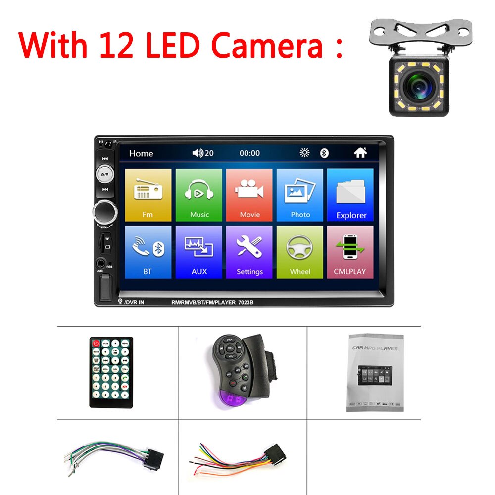 LeeKooLuu 2din Car Radio MP5 Touch Screen 7" HD Ca... – Grandado