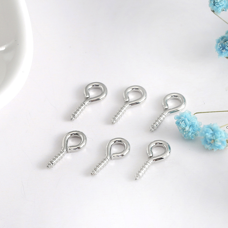 50Pcs/Lot Brass 18K Gold Plated 4x8mm Mini Eye Pin... – Vicedeal