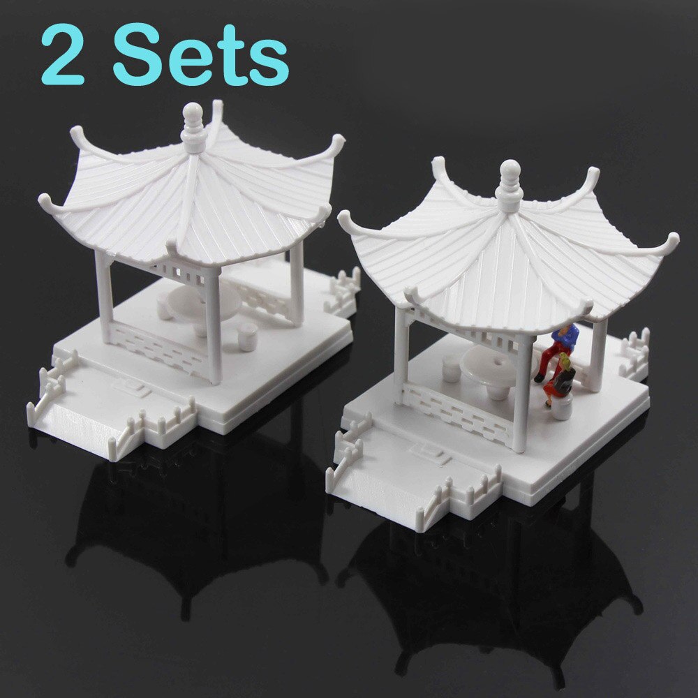 GY01 2 Sets Pavilion Model Gloriette Chinese Bouw ... – Grandado