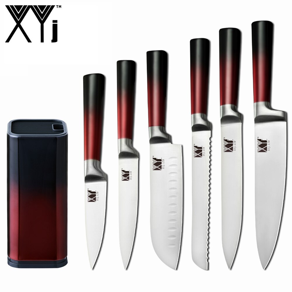 XYj 6 Piece Kitchen Knives Ultra Sharp Blade Chef ... – Grandado