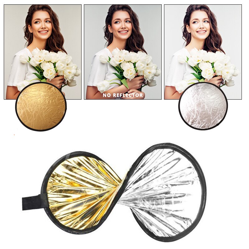 24" 60cm Reflector 2 in 1 Handhold Collapsible Lig... – Grandado