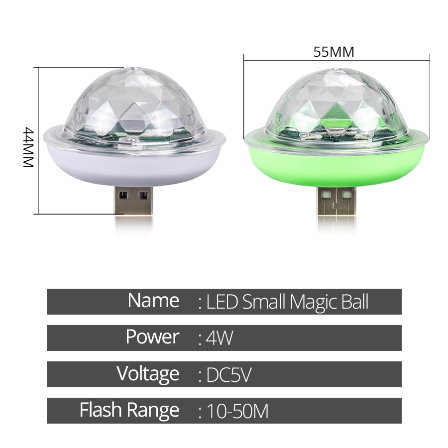 4W Mini USB Disco Light Magic Dj Licht Podium Verl... – Grandado