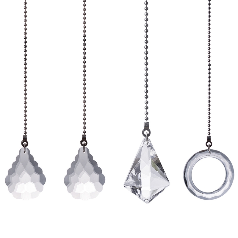 2 Sets Crystal Ceiling Fan Lamp Pulls Chain Extend... – Grandado