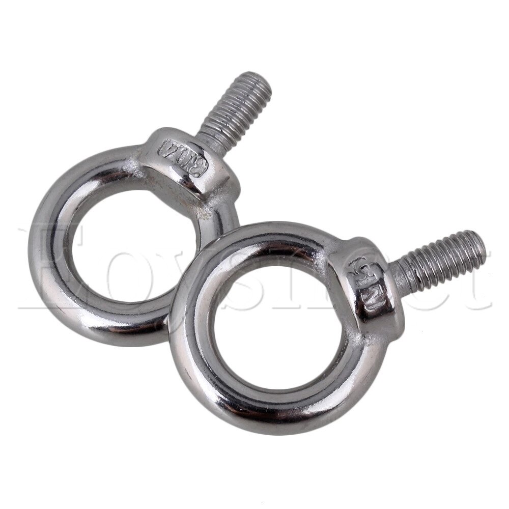 2PCS Silver M5 304 Stainless Steel Ring Shape Scre... – Grandado