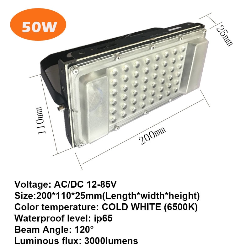 Ultra Dunne LED Schijnwerper 12 Volt Waterdichte I... – Vicedeal