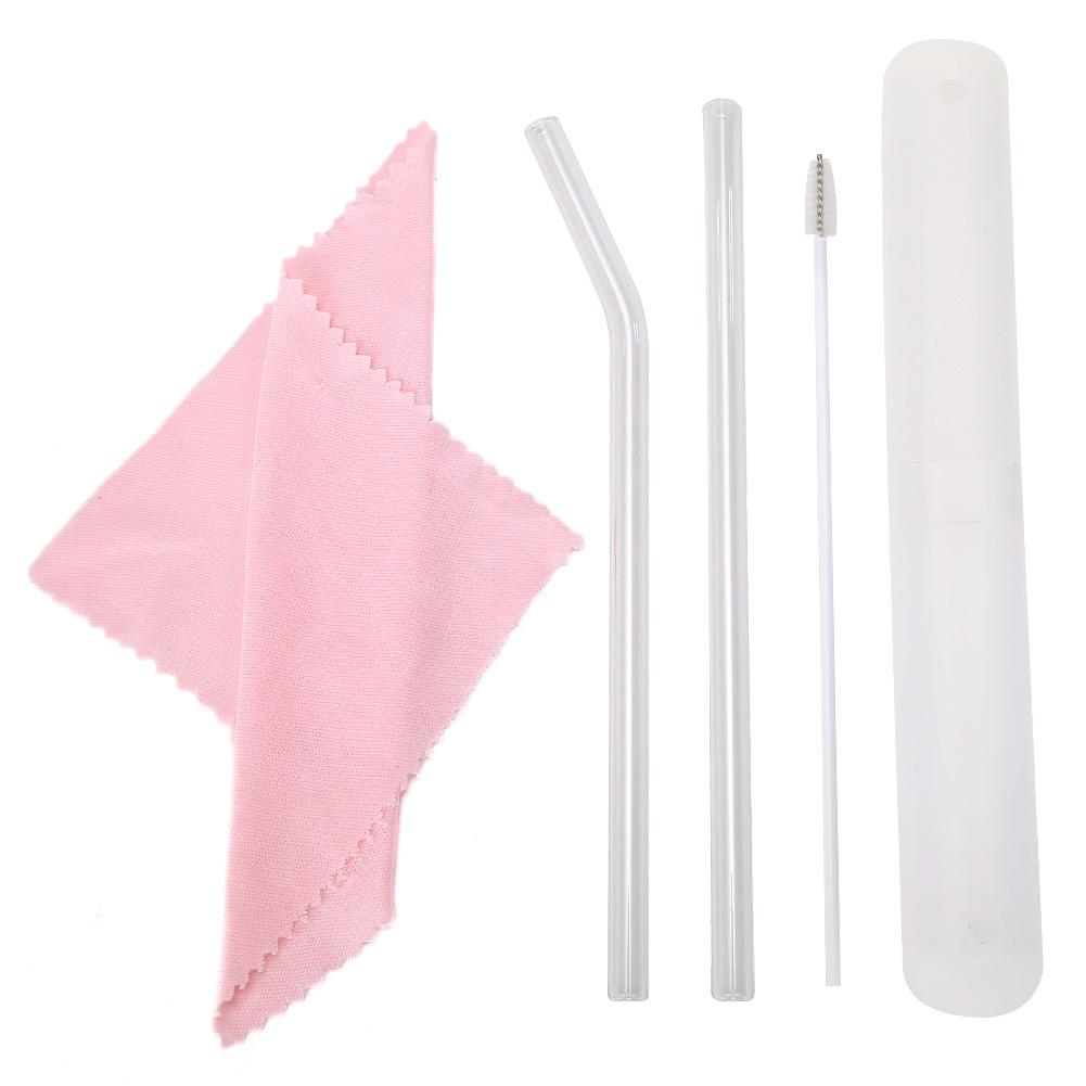 Herbruikbare Clear Drinken Rechte Glas Stro Kleurr... – Vicedeal