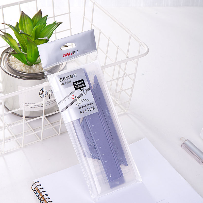 4 pieces / set of metal ruler aluminum set ruler p... – Vicedeal