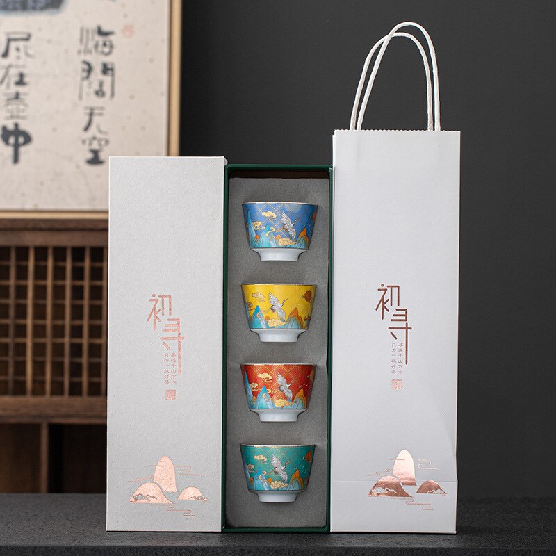 Ceramic Master Cup Sterling Silver Tea Cup Set Han... – Grandado