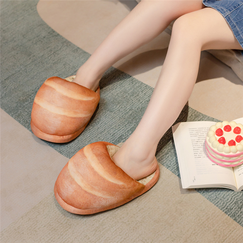 1pc Kawaii Plush Bread Cotton Shoes Stuffed Food S... – Grandado