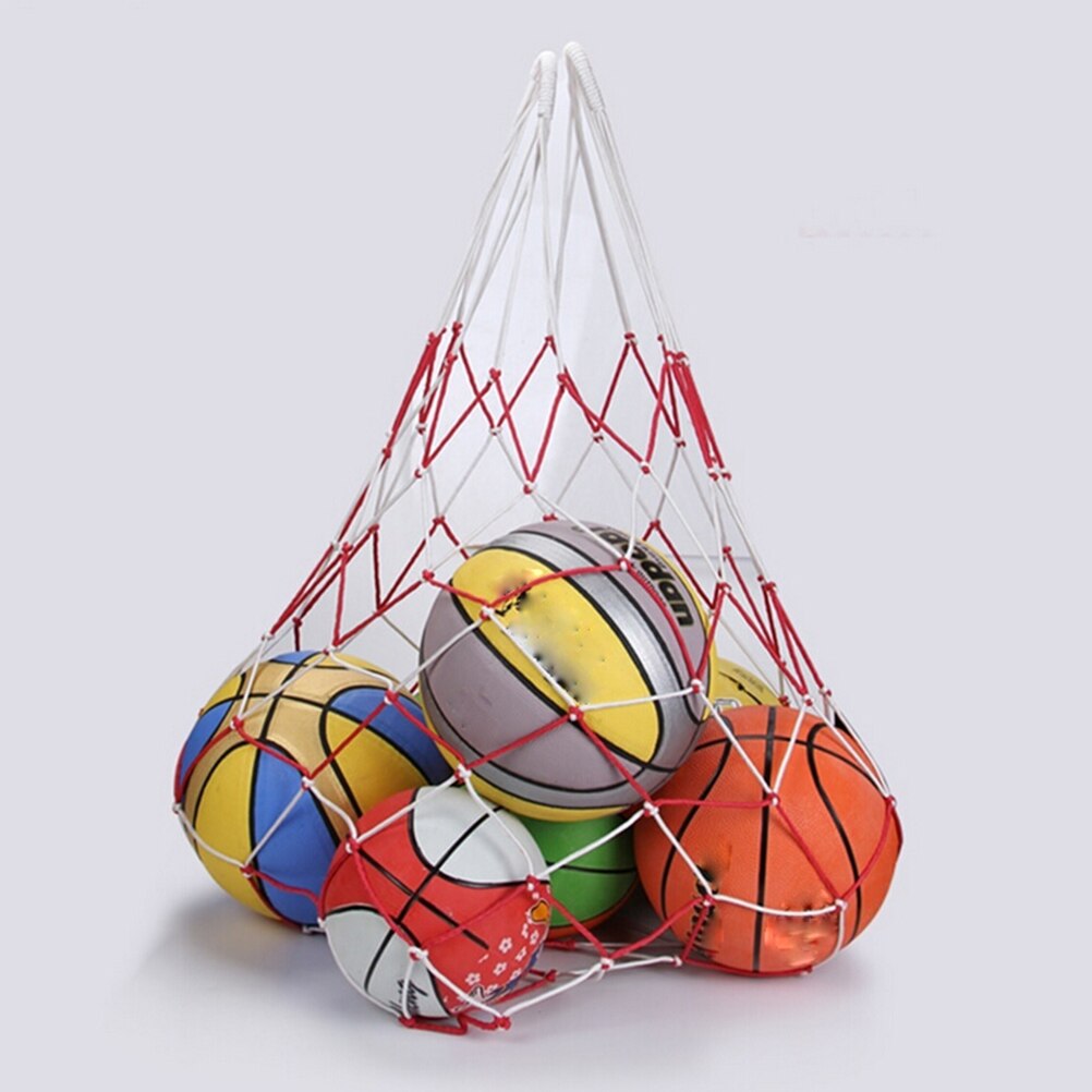 Soccer Basketball Hoop Mesh Net 10 Balls Carry Net... – Grandado