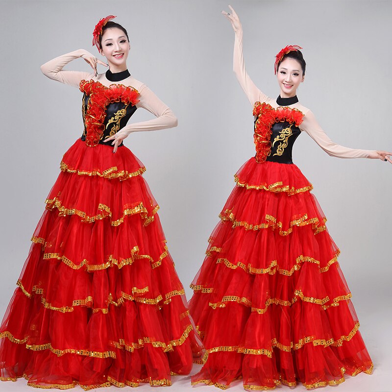 Opening Dance Big Pendulum Dress Spanish Flamenco ... – Grandado
