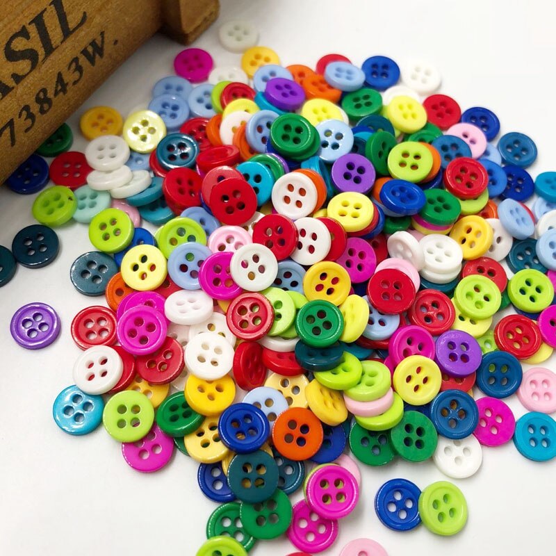 50pcs 9/11/15/20/25/30mm Mix Color Overcoat Plasti... – Vicedeal