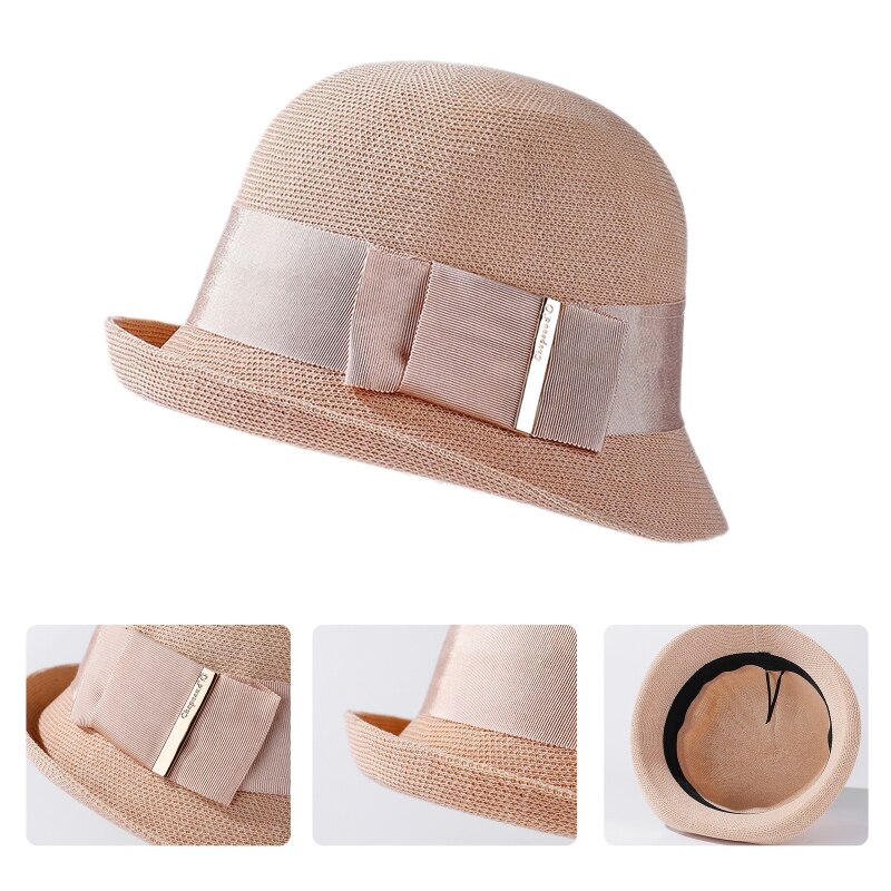 Warped Edge Bowler Hat Delicate Dome Top Hat Wild ... – Grandado