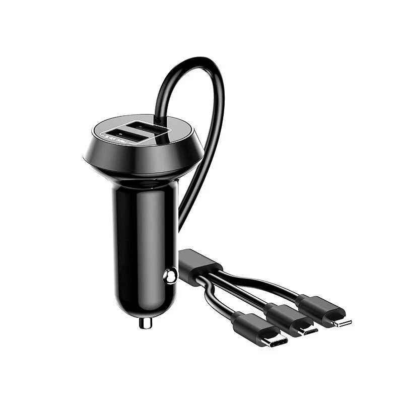 Autolader Een Drag Drie Dubbele Usb Snelle Oplader... – Vicedeal