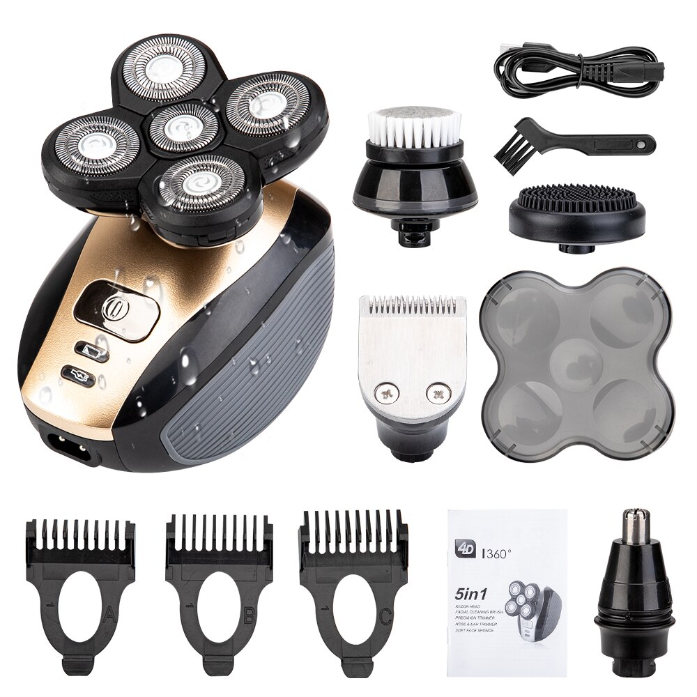 4D Electric Shaver For Men Beard Hair Trimmer Elec... – Grandado