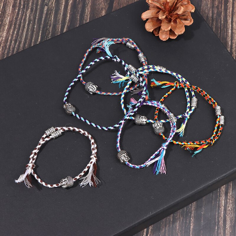 1pc Handmade Rope Buddha Anklet Bracelet Tibetan B... – Grandado