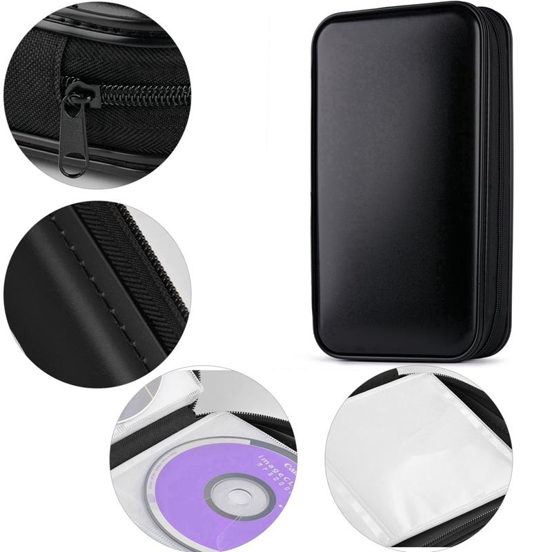 Bageek 1pc Solid Color CD Case 80 Capacity Hard Sh... – Grandado