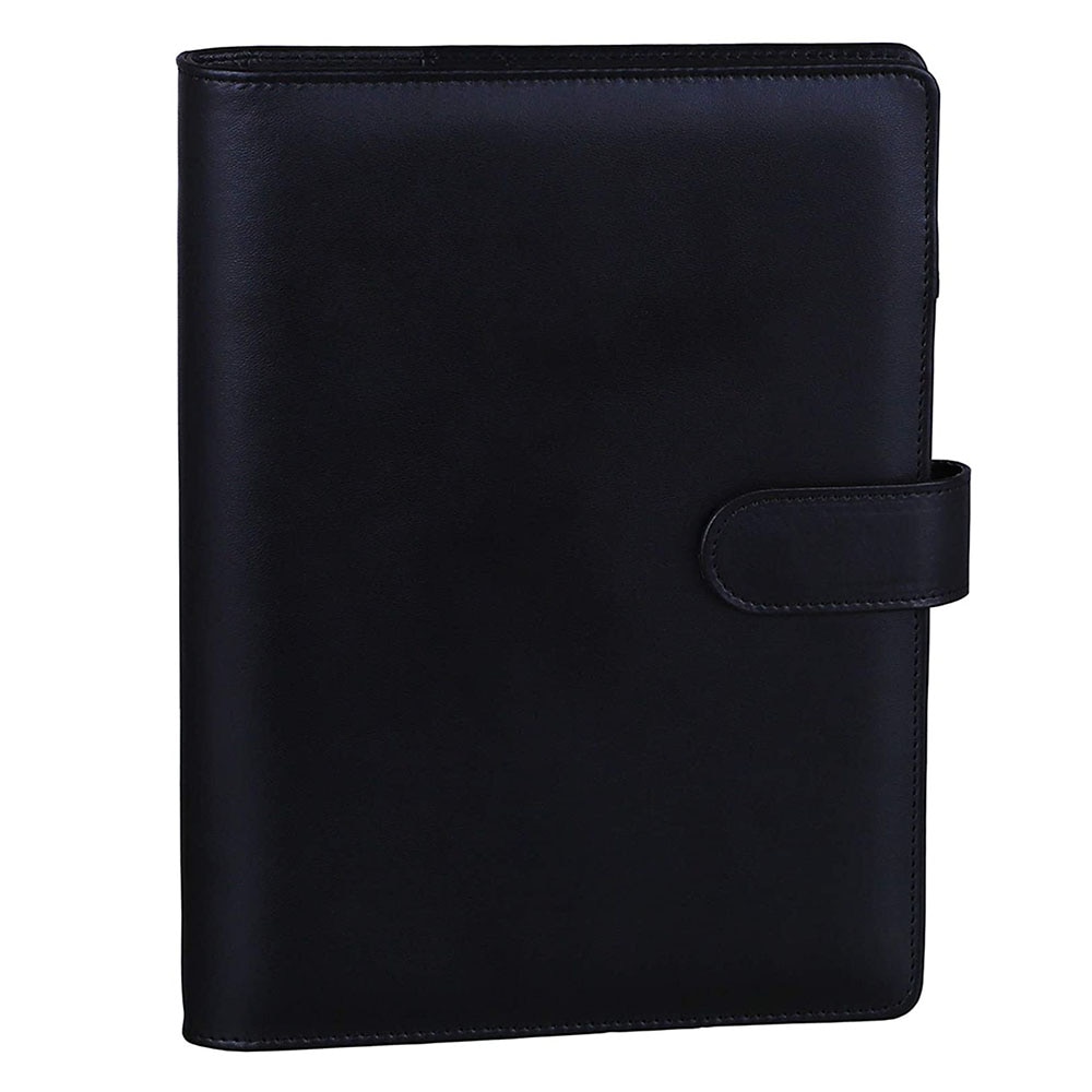 A5 Binder PU Leather 6-Ring Notebook Binder Cover ... – Grandado