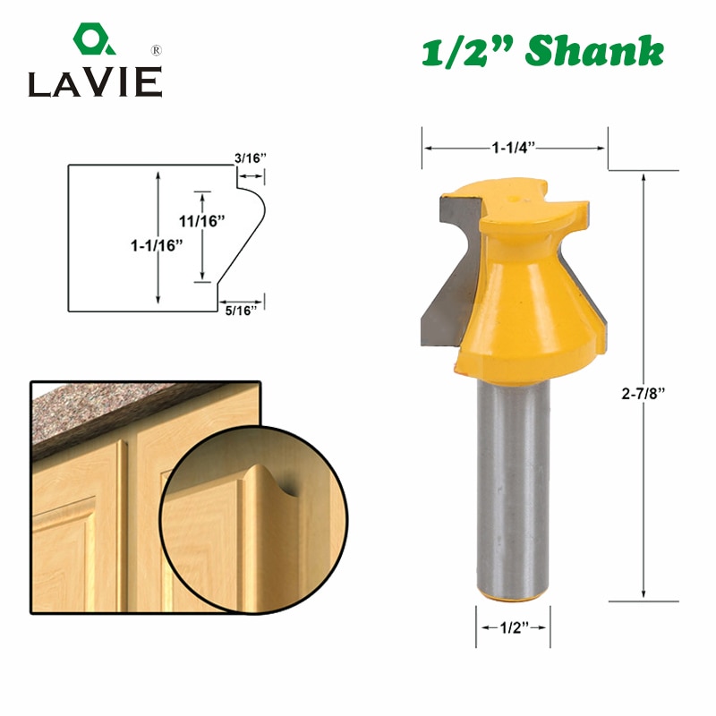 LAVIE 1pc 12mm 1/2" Shank Door Lip & Fing... – Grandado