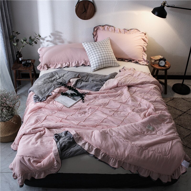 1pc Cute Mechanical Washed Seersucker Summer Quilt... – Vicedeal