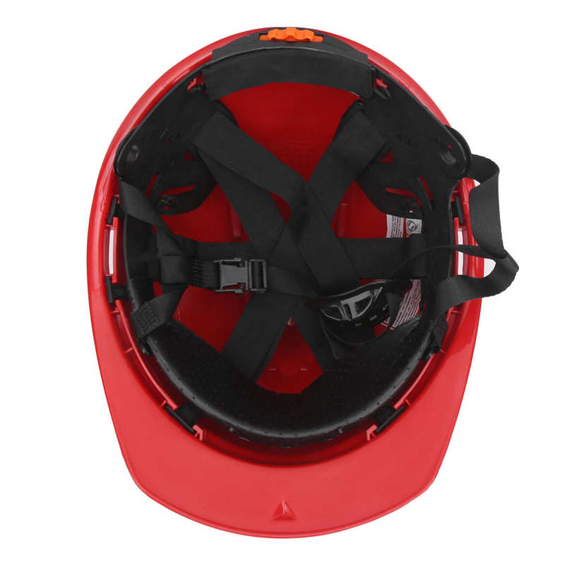 Red Industrial Safety Helmet Breathable Protective... – Grandado