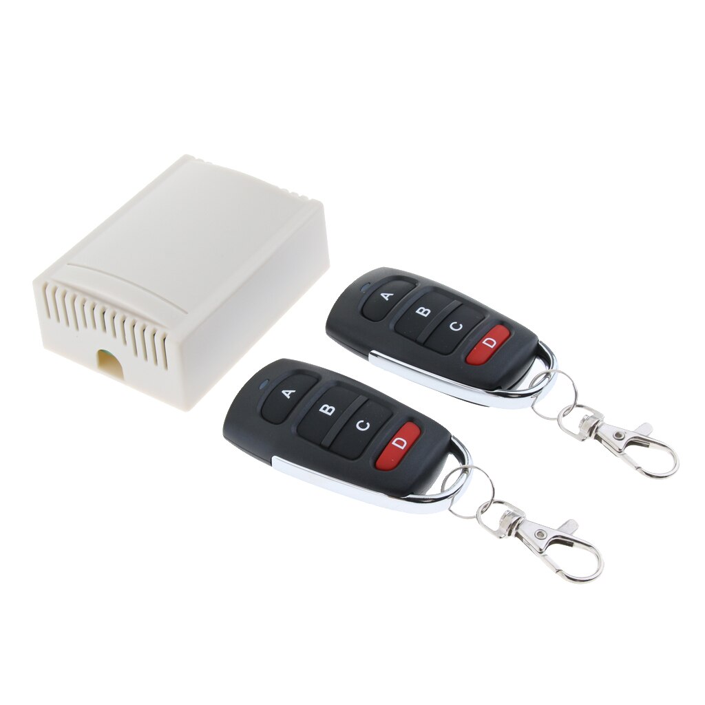 4 Channel RF Smart Relay Switch, 1 Receiver + 2 Tr... – Vicedeal