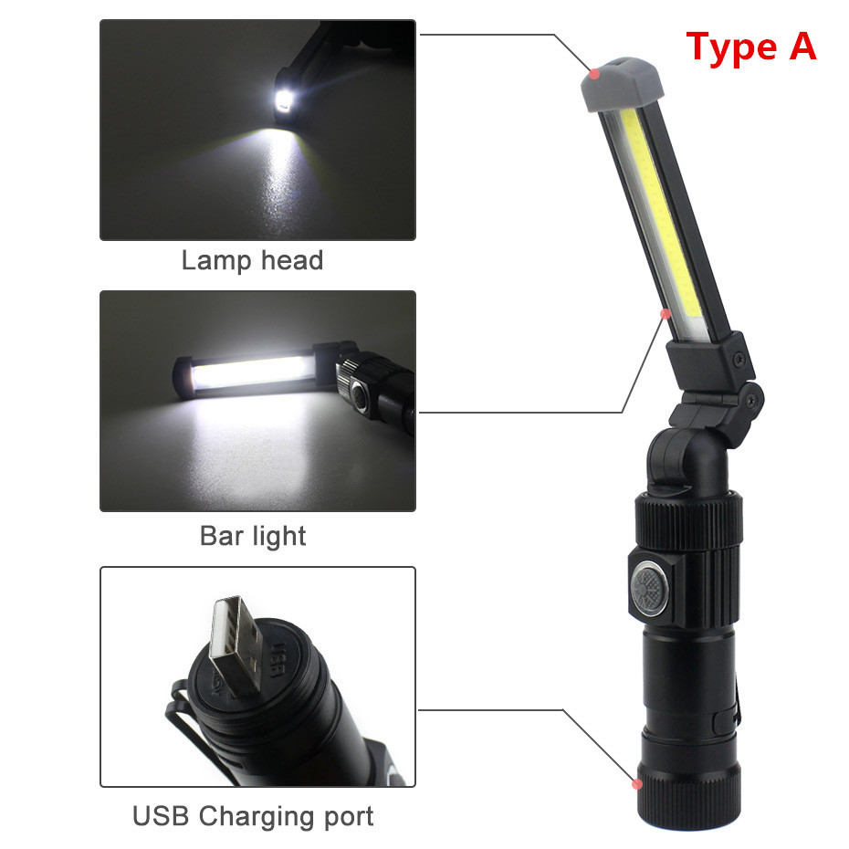Portable COB Magnetic Industrial lighting built-in... – Vicedeal