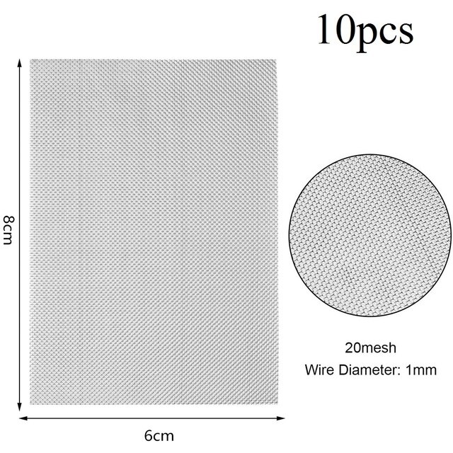 10Pcs Stainless Steel Woven Wire Sheet Multifuncti... – Vicedeal