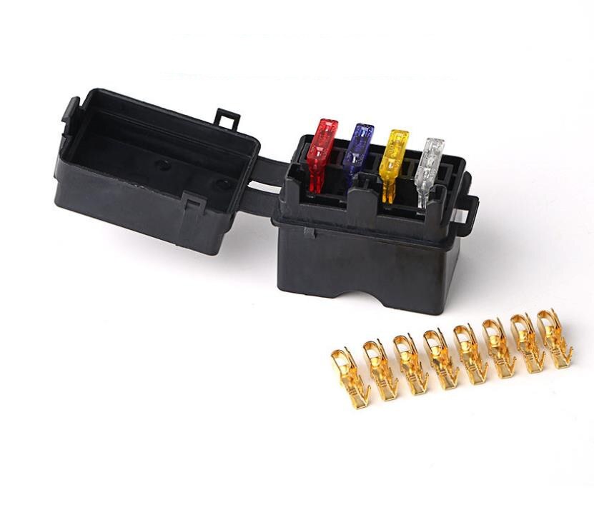 4 Way Car Fuse Box Car Fuse Holder Car Truck Auto ... – Grandado