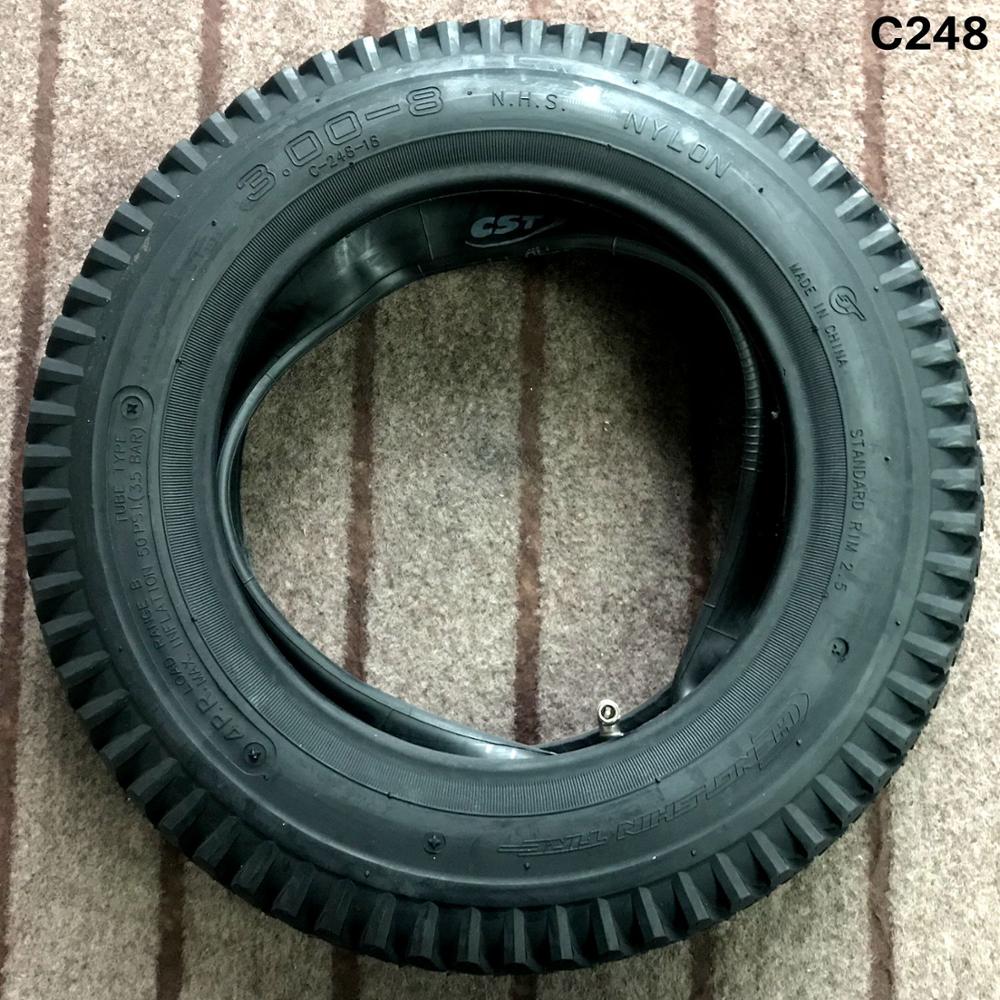 3.00-8 Pneumatic Black CST Cheng Shin power wheelc... – Vicedeal