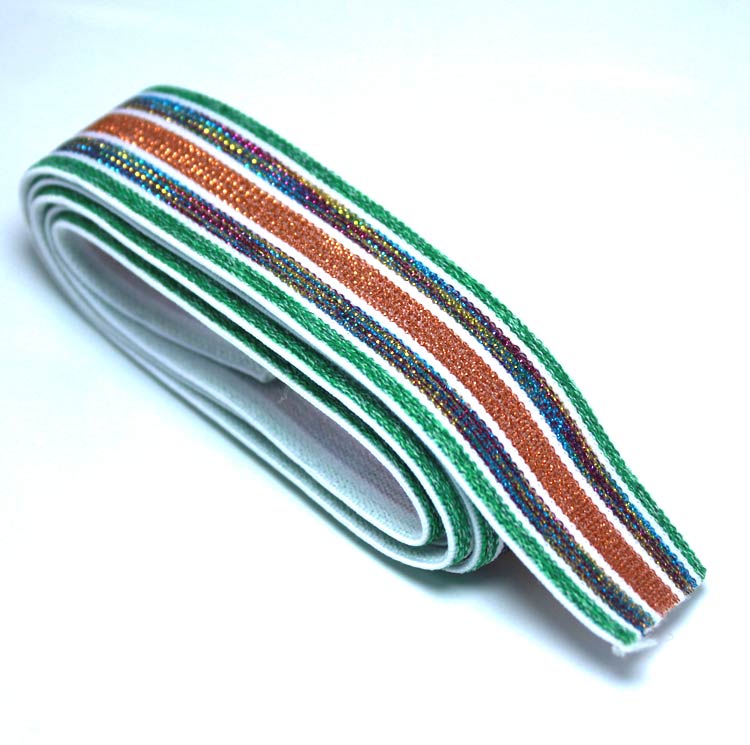 Gold Silver Stripe Elastic Bands Ribbon Clothing B... – Grandado