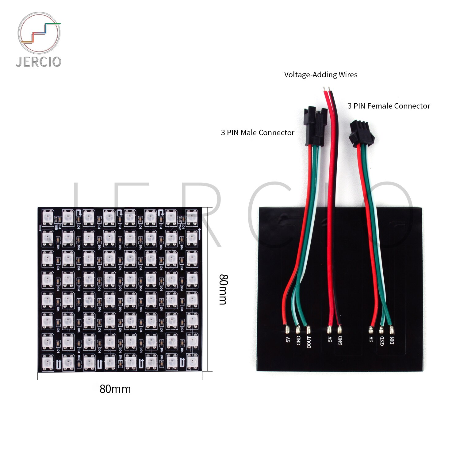 WS2812B RGB Flexible Pixel Led Module Panel 8x8/16... – Vicedeal