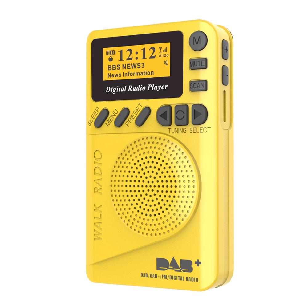 Dab rádio digital play fm portátil mp3 player com ... – Grandado