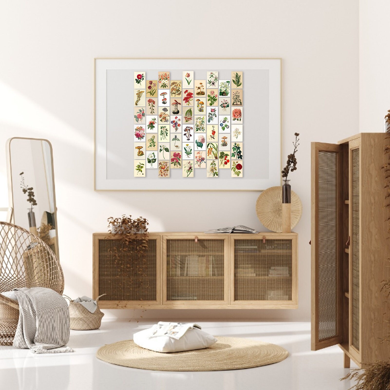 50PCS Vintage Botanical Wall Collage Kit Aesthetic... – Grandado