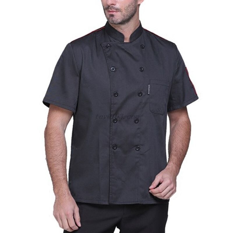 Men Women Plus Size Short Sleeve Classic Chef Jack... – Grandado