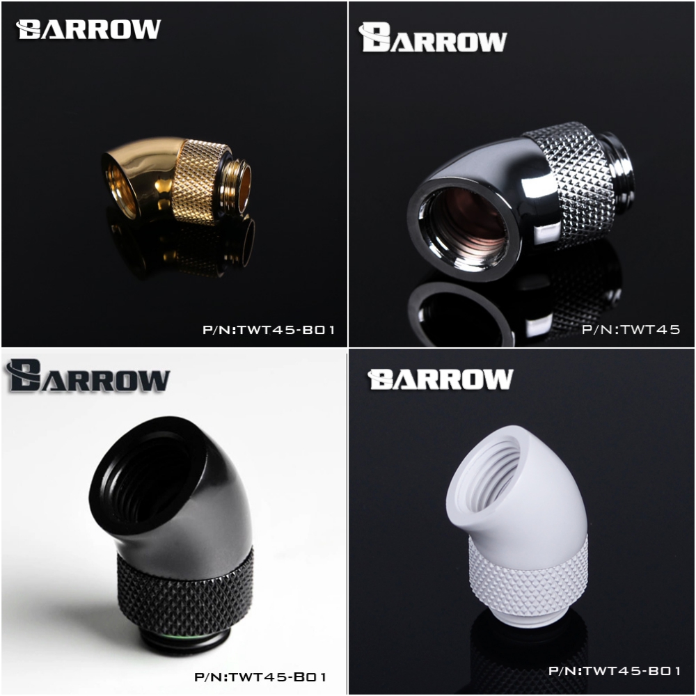 Barrow G1/4" 45 Degree Elbow Rotation Connector Fi... – Vicedeal