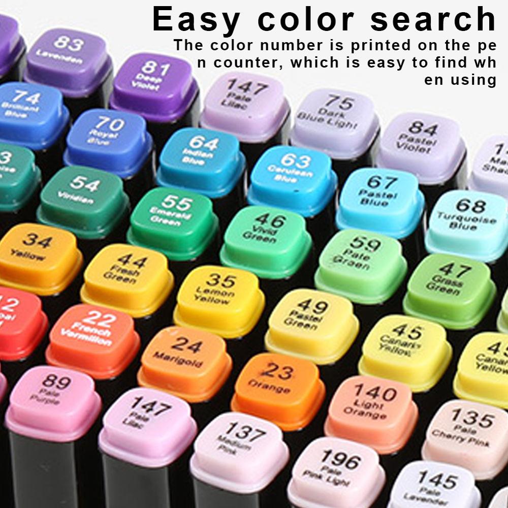 TOUCHFIVE 36/60/80/168 Colors Artist Alcohol Marke... – Grandado