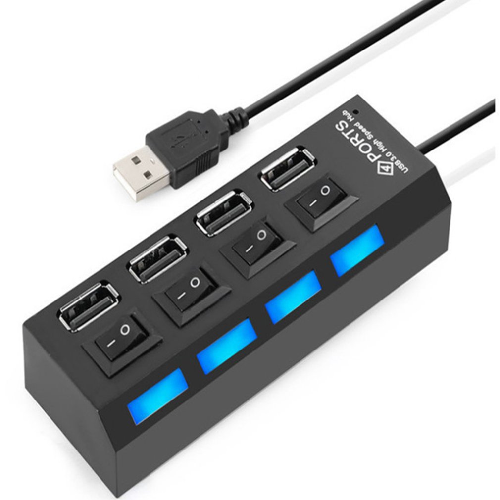 4 Puerto USB3.0 Hub 5Gbps alta velocidad USB Hub c... – Grandado