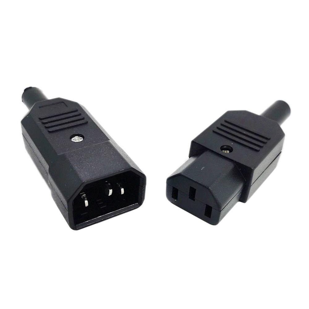 10pcs/lot IEC320 AC C14 Male + C13 Female Inline R... – Grandado
