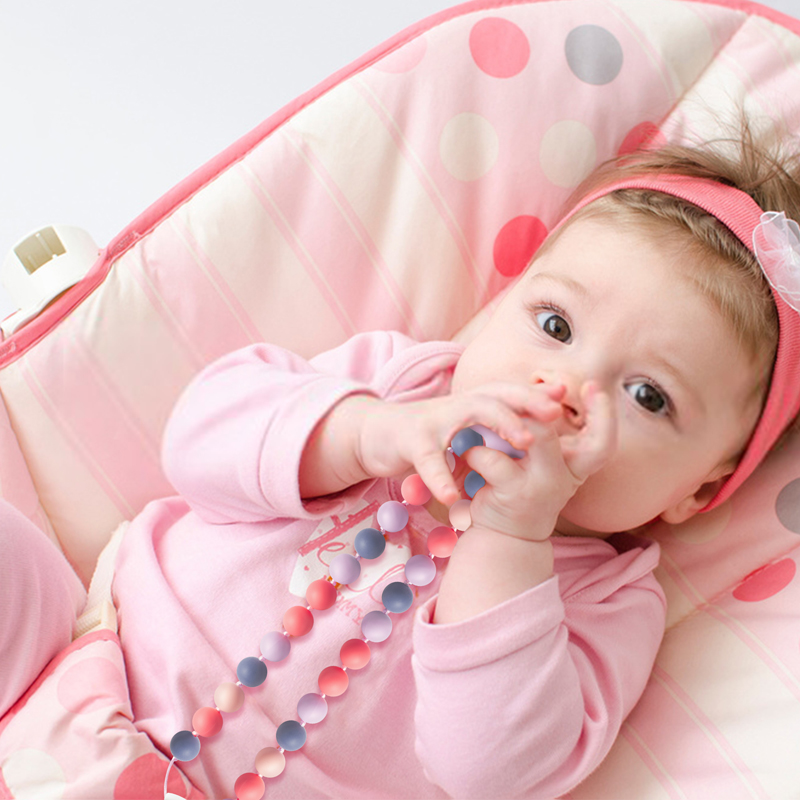 2Pcs/set Pink Purple Silicone Beads Sensory Chew N... – Grandado