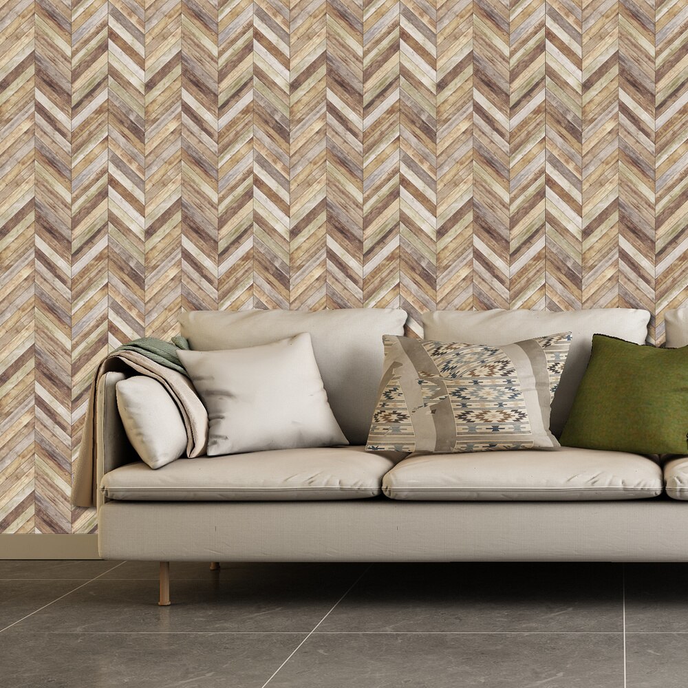 45*300cm Realistic Wood Planks Faux Wooden Effect Wall Sticker Self ...