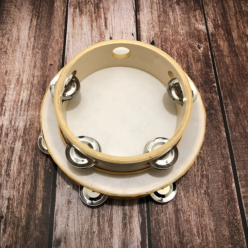 6"+8" 2Pcs/Set Gold Band Musical Instruments Tambo... – Vicedeal