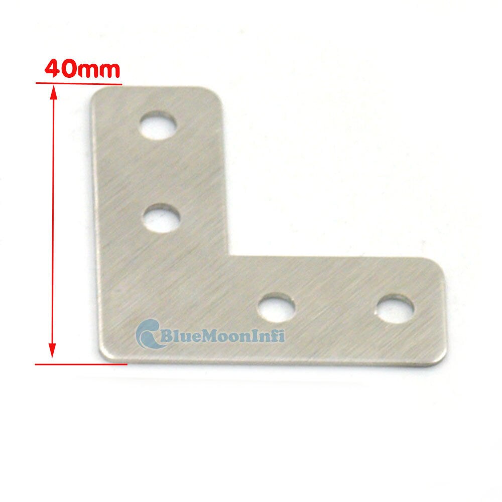 10 Pcs / Lot Flat L Shape Angle Plate 40mm 50mm 60... – Grandado