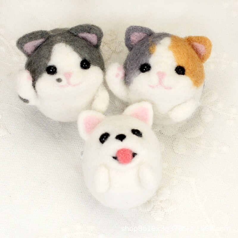 3Pcs Non finished Handcrafted Pocket Animal Pet Do... – Grandado