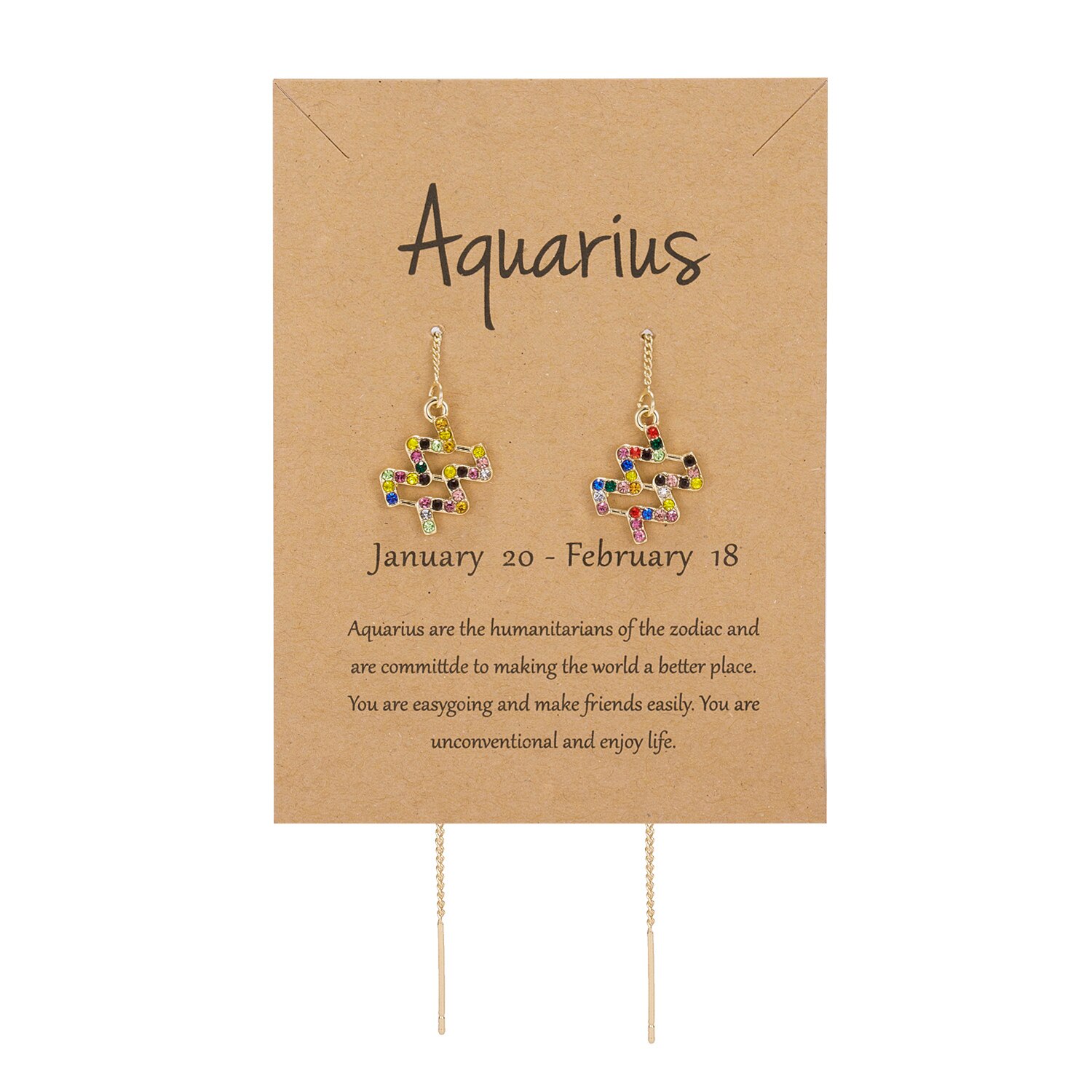 12 Constellation Earrings for Women Zodiac Sign Co... – Grandado